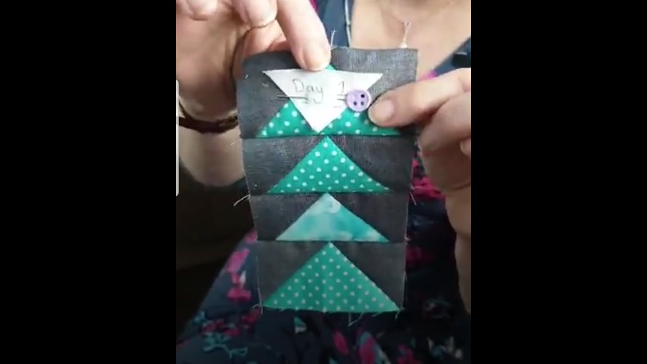 Flying Geese Temperature Quilt 2020 Day 3 progress update - YouTube