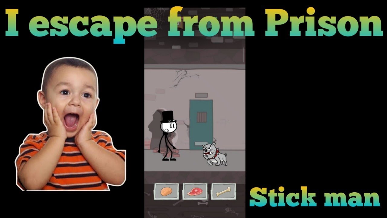 Stick man prison escape funny gameplay - YouTube
