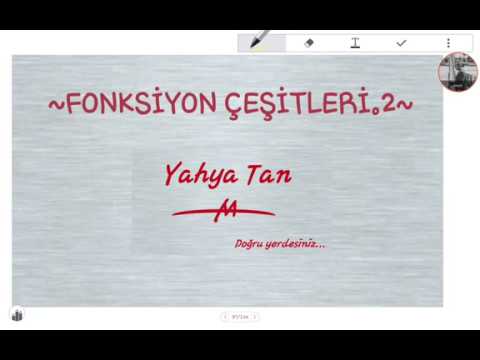 FONKSİYON ÇEŞİTLERİ.2(BİRE BİR FONKSİYON) #YKS #TYT #AYT #FONKSİYON
