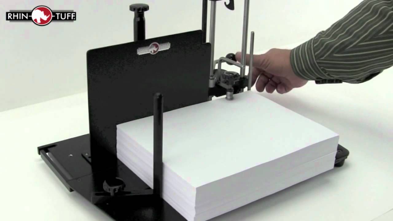Using a Rhin-O-Tuff Manual Paper Picker to Increase Punch Binding ...