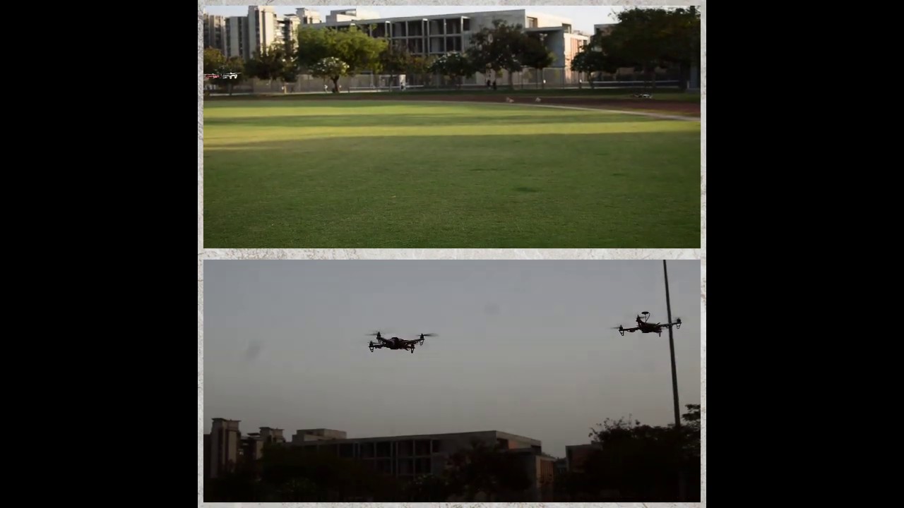Two Quadcopter Swarm: Landing - YouTube