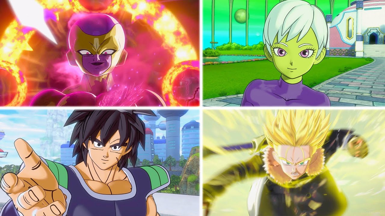 NEW ANIMATED CUTSCENES! Frieza Becomes A God of Time & Broly & Cheelai ...