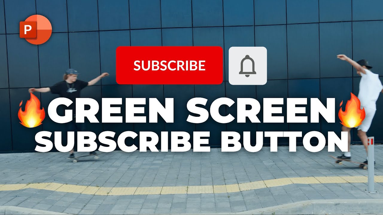 Green Screen Subscribe Button Animation 🔥PowerPoint🔥 - YouTube