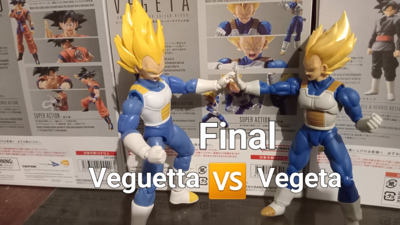 Veguetta 🆚 VEGETA (stop motion) final battle - YouTube
