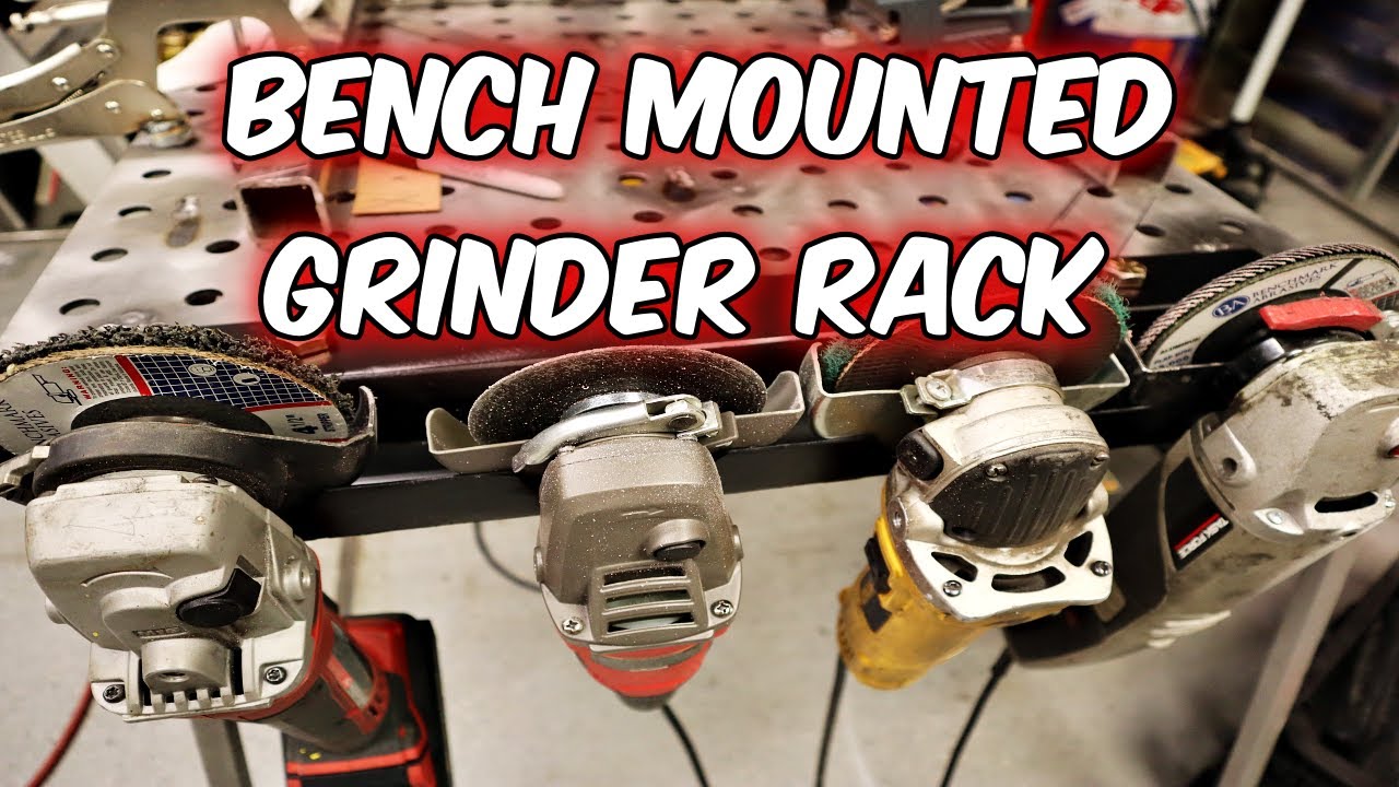 🛠️ SIMPLE Angle Grinder Storage Organizer Built With Scrap Aluminum ...