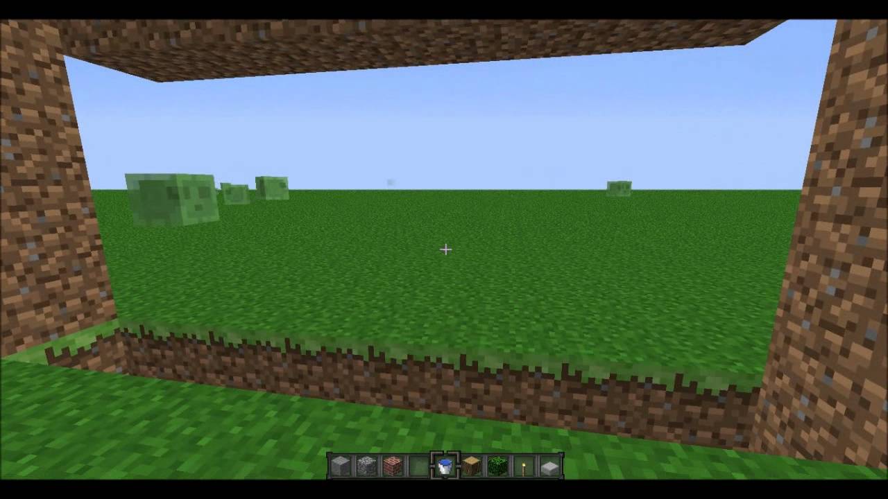 Minecraft how to: Water wall - YouTube