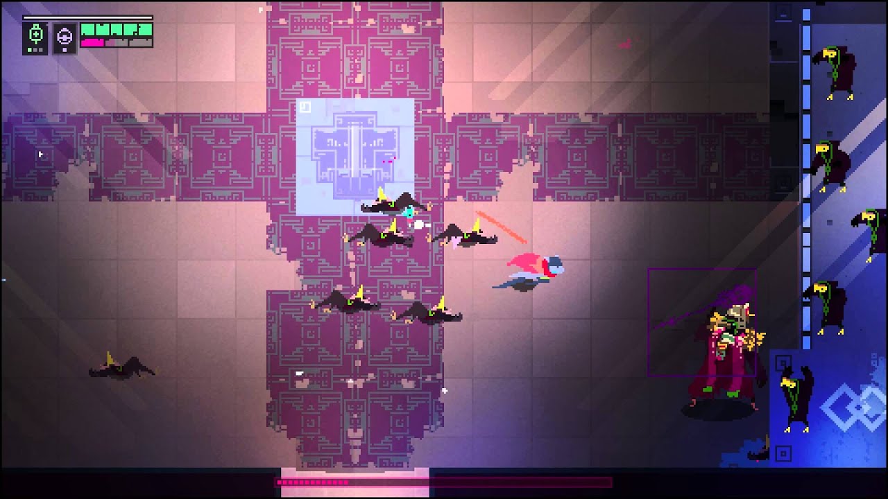 Hyper Light Drifter NORTH BOSS: Magic Giant Crow Jerk - YouTube
