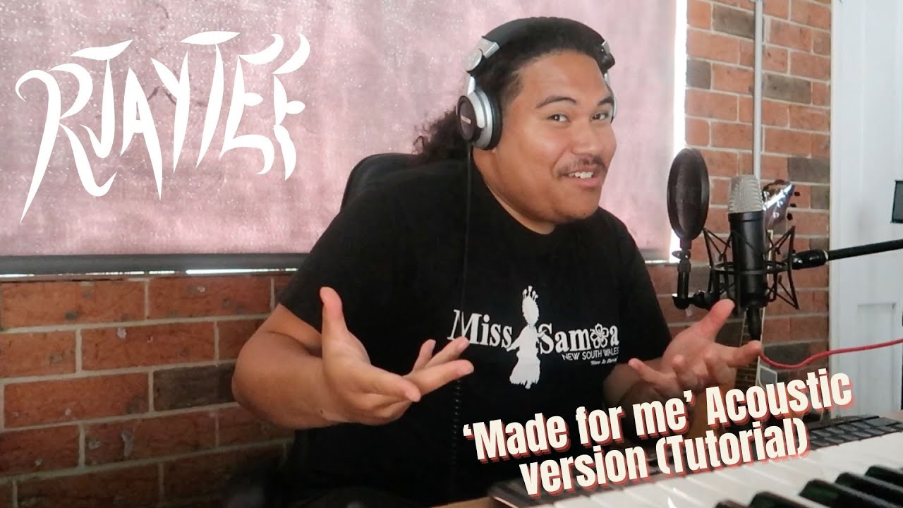 RJAYTEE'S 'Made for me' Acoustic Version Tutorial - YouTube