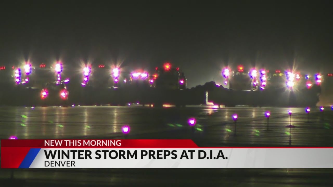 Winter storm preparation at DIA - YouTube