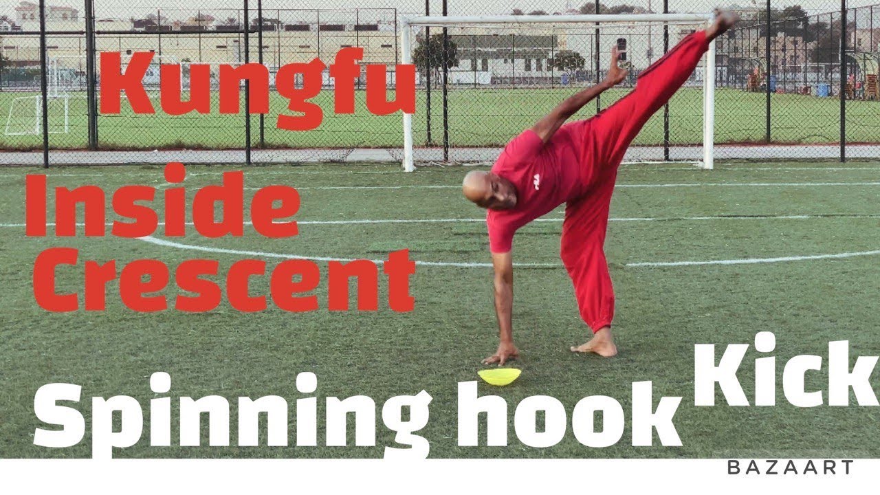 #kungfu #inside crescent kick #spinning hook kick#ironman kykushion ...