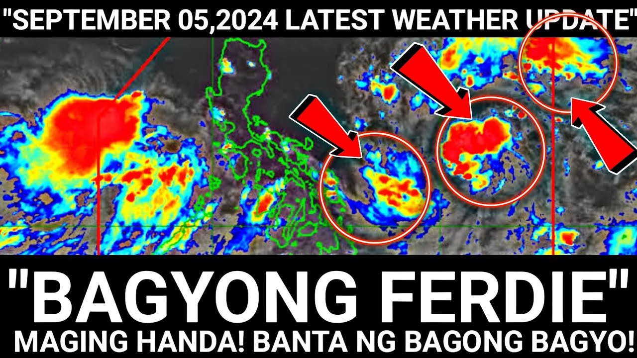 TATLONG BAGYO, NAKIKITA SA FORECAST! 😱⚠️ | WEATHER UPDATE TODAY | ULAT ...