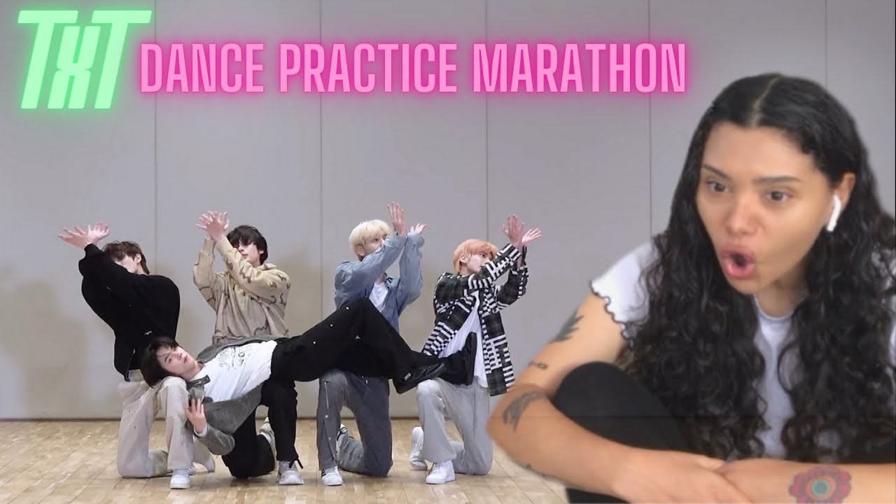 TXT Dance Practice Marathon PT1 Sugar Rush Ride/Roller Coaster/Blue ...