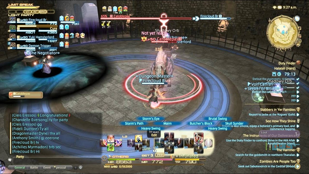 Final Fantasy XIV Halatali Hard Firecloud - YouTube