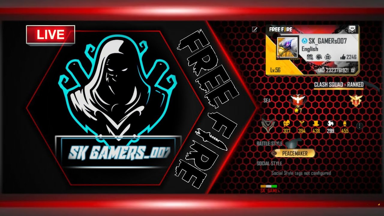 Sk on live || just for fun || 18+ || free fire Mobile gameplay || 30/05 ...