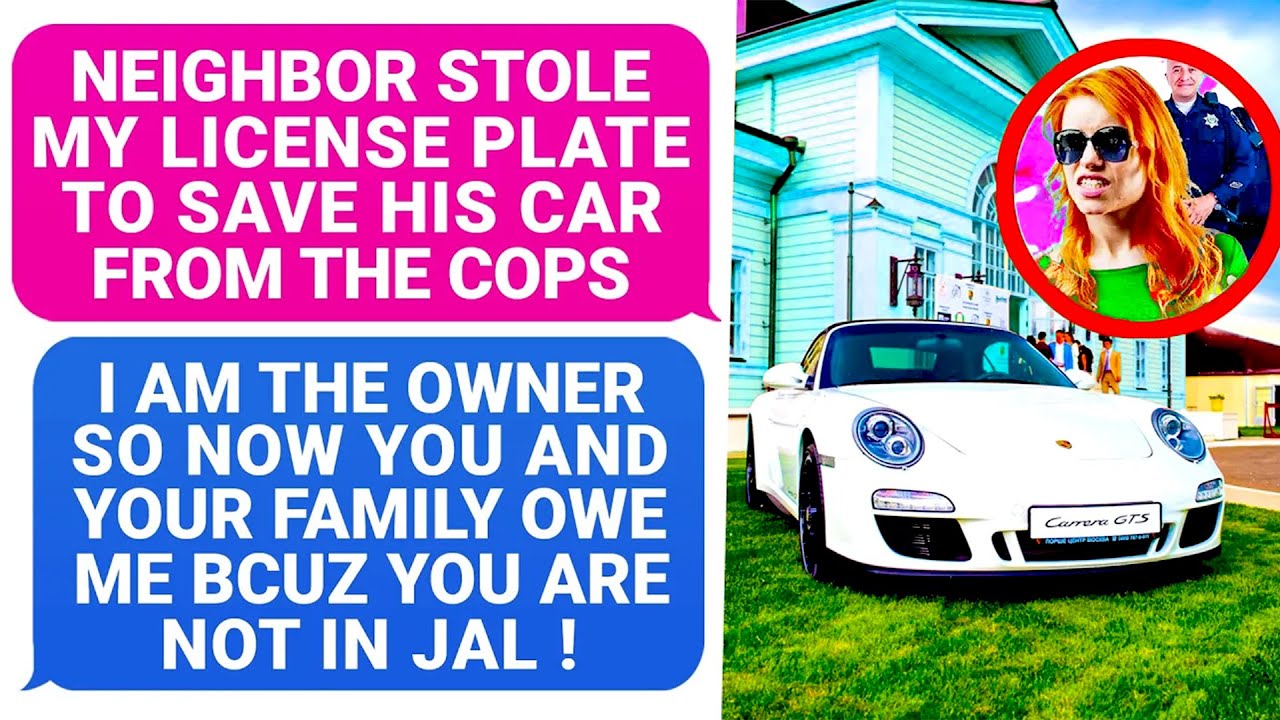 Neighbor STOLE Our GAS & License Plate To GET AWAY From COPS ! I Am ...