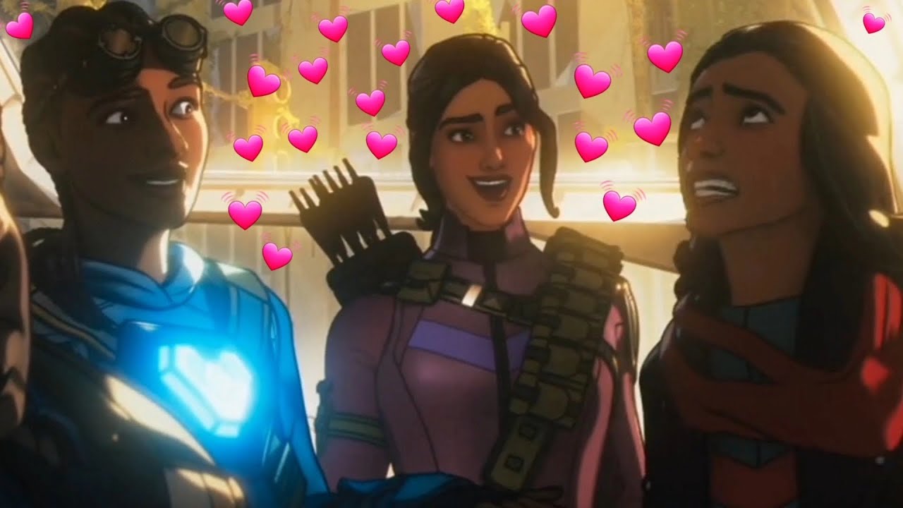 Marvel Zombies episode 1 Kate Bishop, Riri amd Kamala Khan being a ...