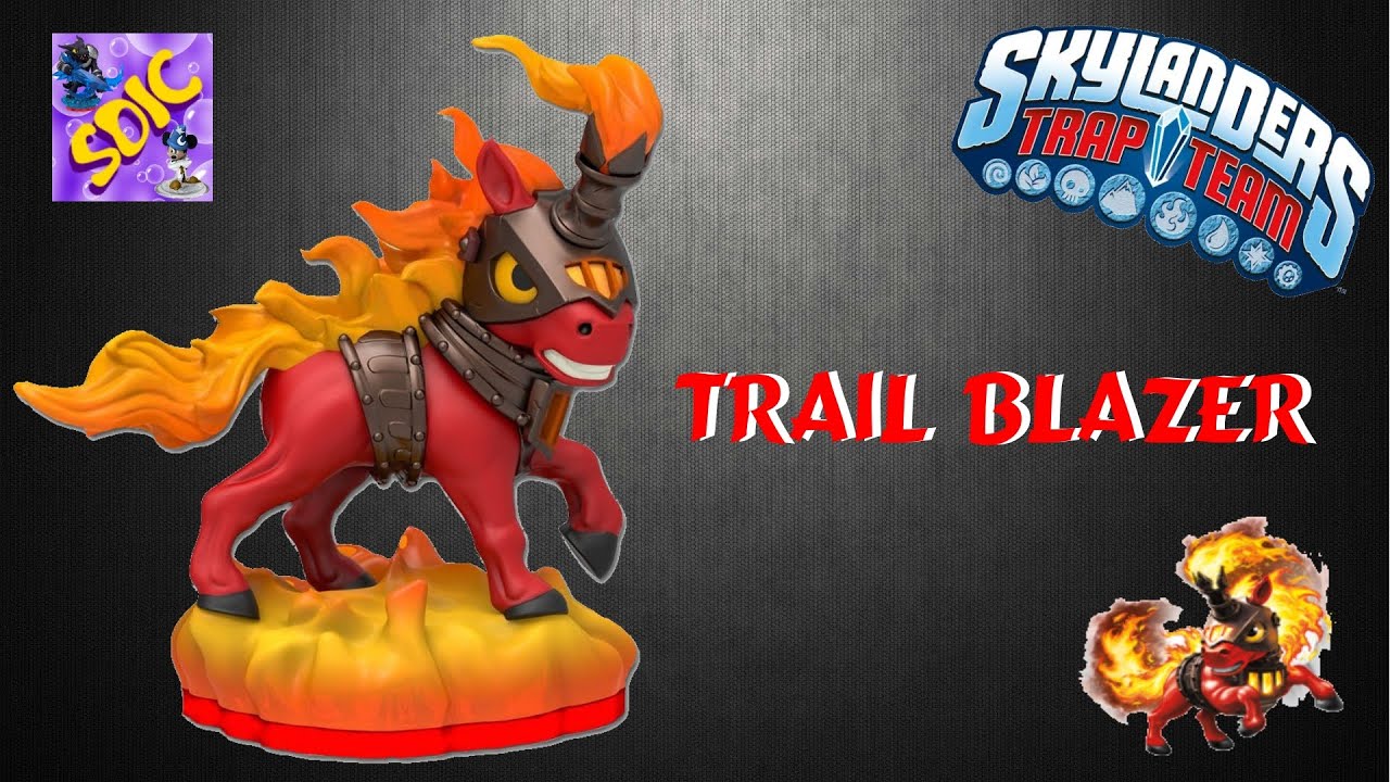 UNBOXING Skylanders Trap Team Fire Element Trail Blazer toys review ...
