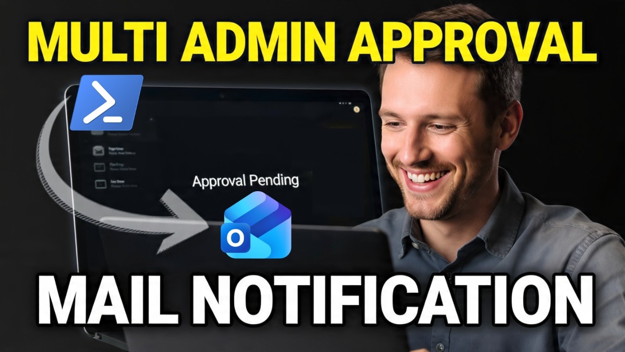 Setup Intune Multi Admin Approval Email Notification - YouTube