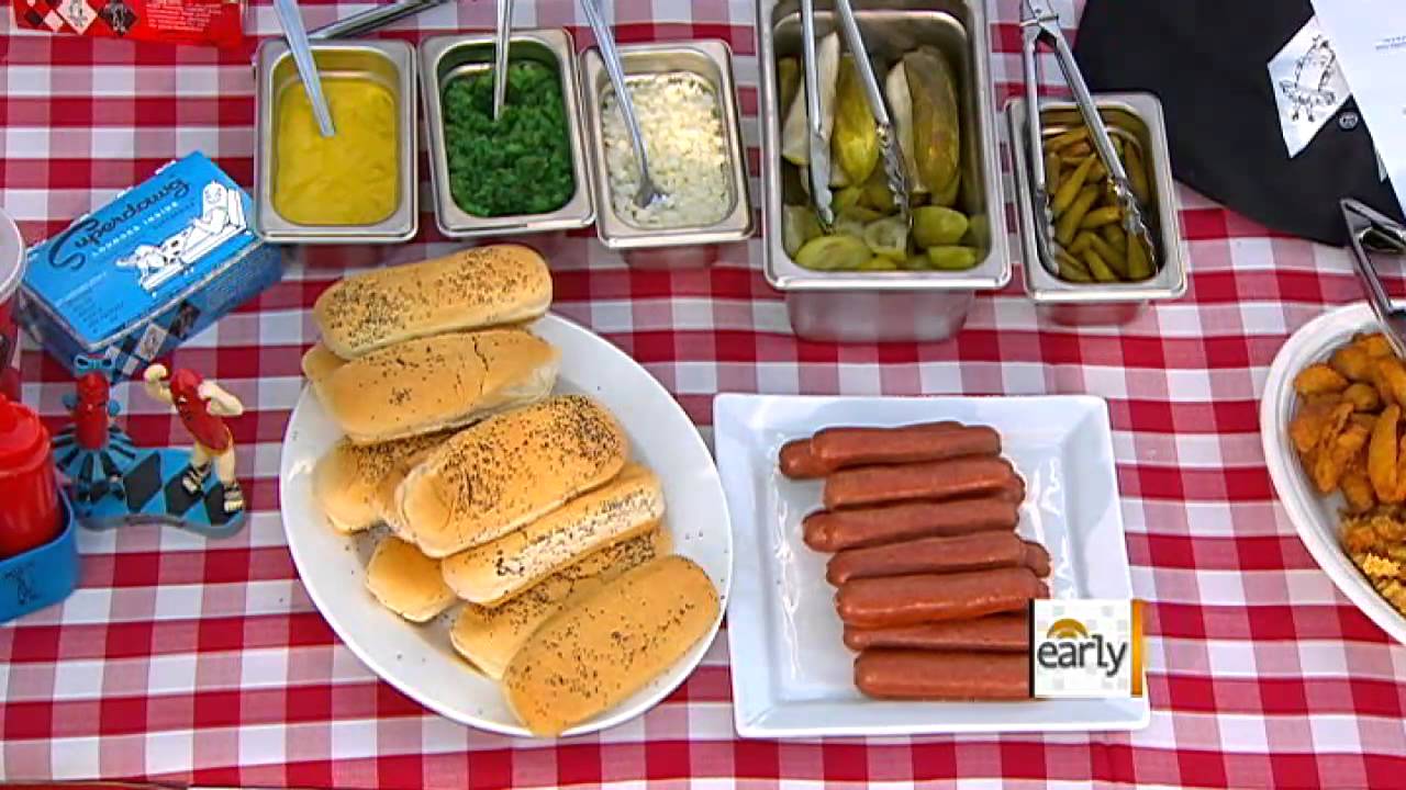 Chicago style super hot dogs - YouTube