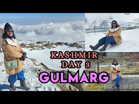 Kashmir Trip DAY 3 | GULMARG / GONDOLA Cable car riding | Snow covered ...