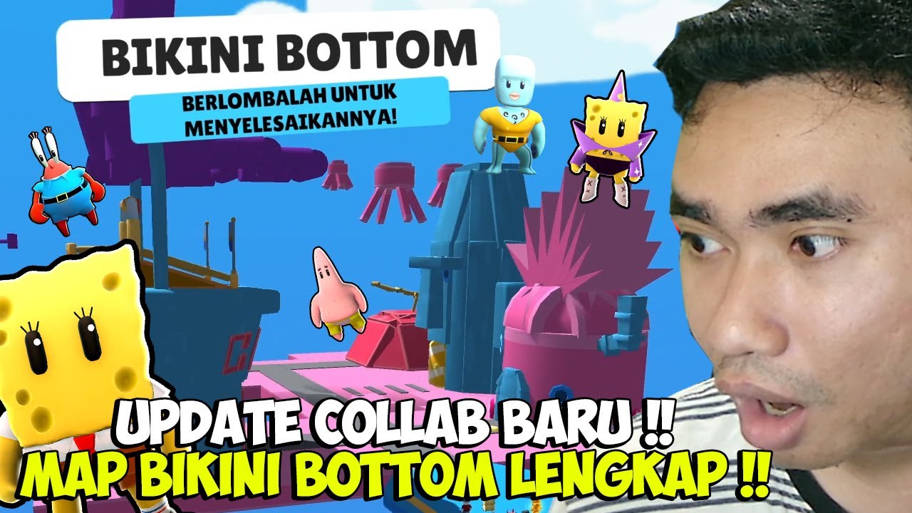 MAP COLLAB Stumble Guys x SPONGEBIB TERBARU! ADA RUMAH SPONGEBOB ...