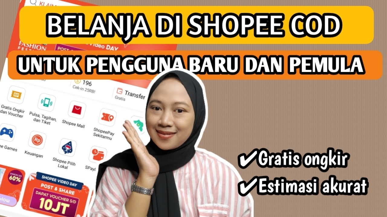 BISA CARA BELANJA DI SHOPEE COD UNTUK PEMULA DAN PENGGUNA BARU GRATIS ...