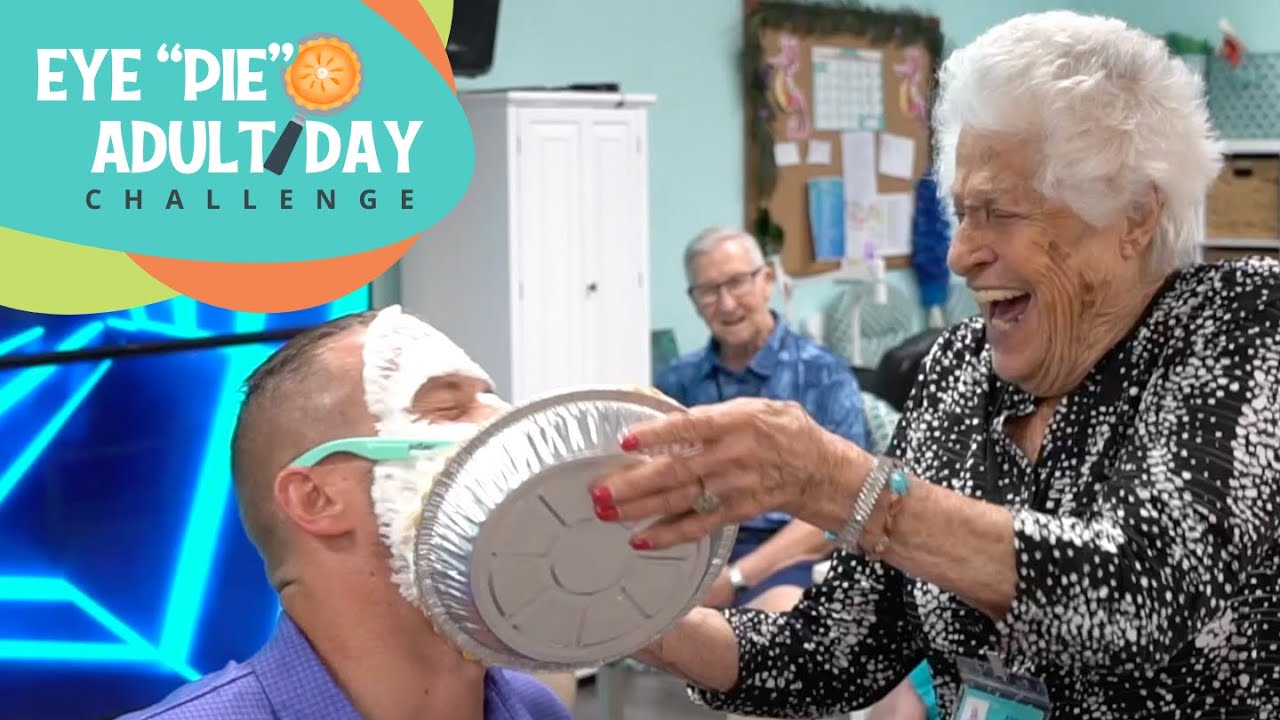 🥧 Eye ‘Pie’ Adult Day Challenge 🥧 Adult Day Awareness Month - YouTube