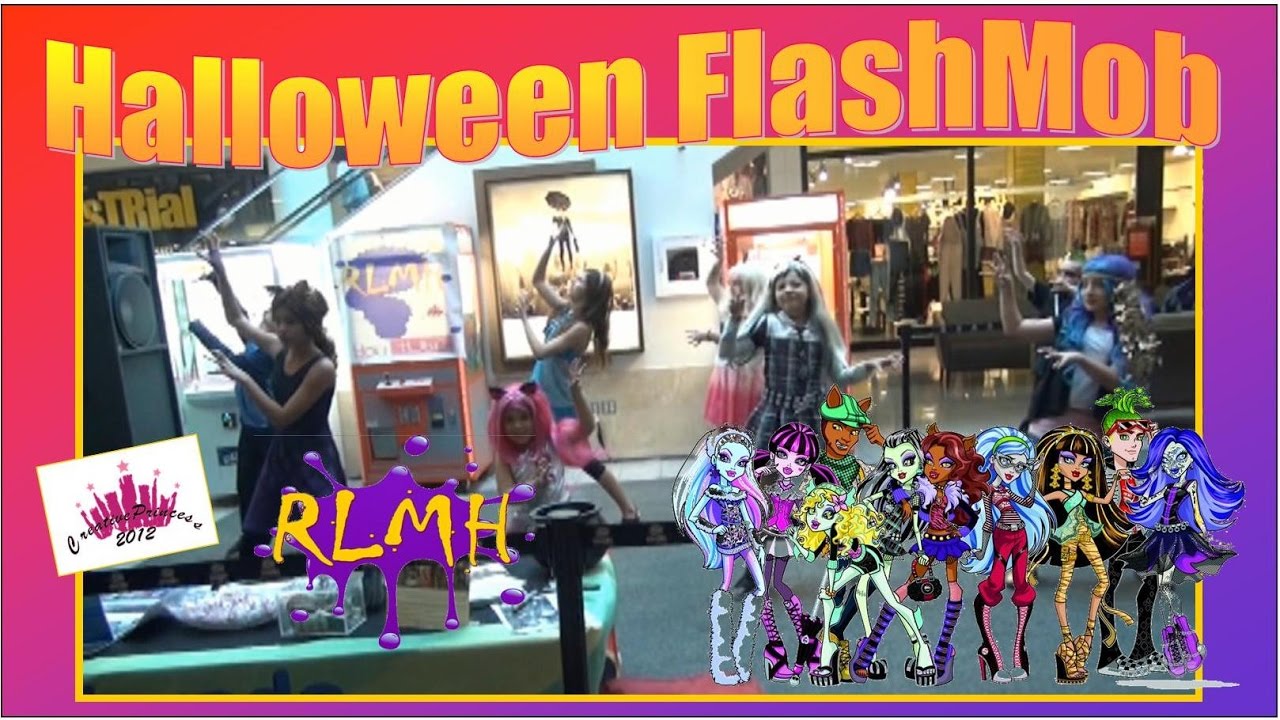 Real Live Monster High | Halloween Flashmob - Creative Princess - YouTube