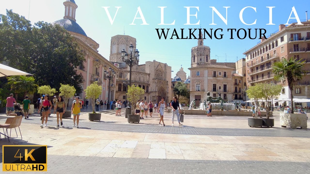 Walking in Valencia, Spain, Walking tour Feels like summer, Travel to ...