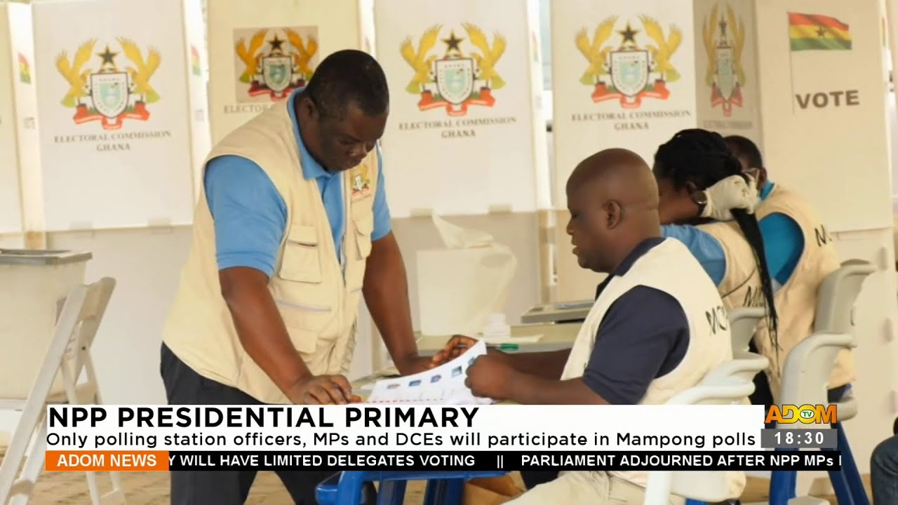 NPP: Only polling station officers, MPs and DCEs will participate in ...