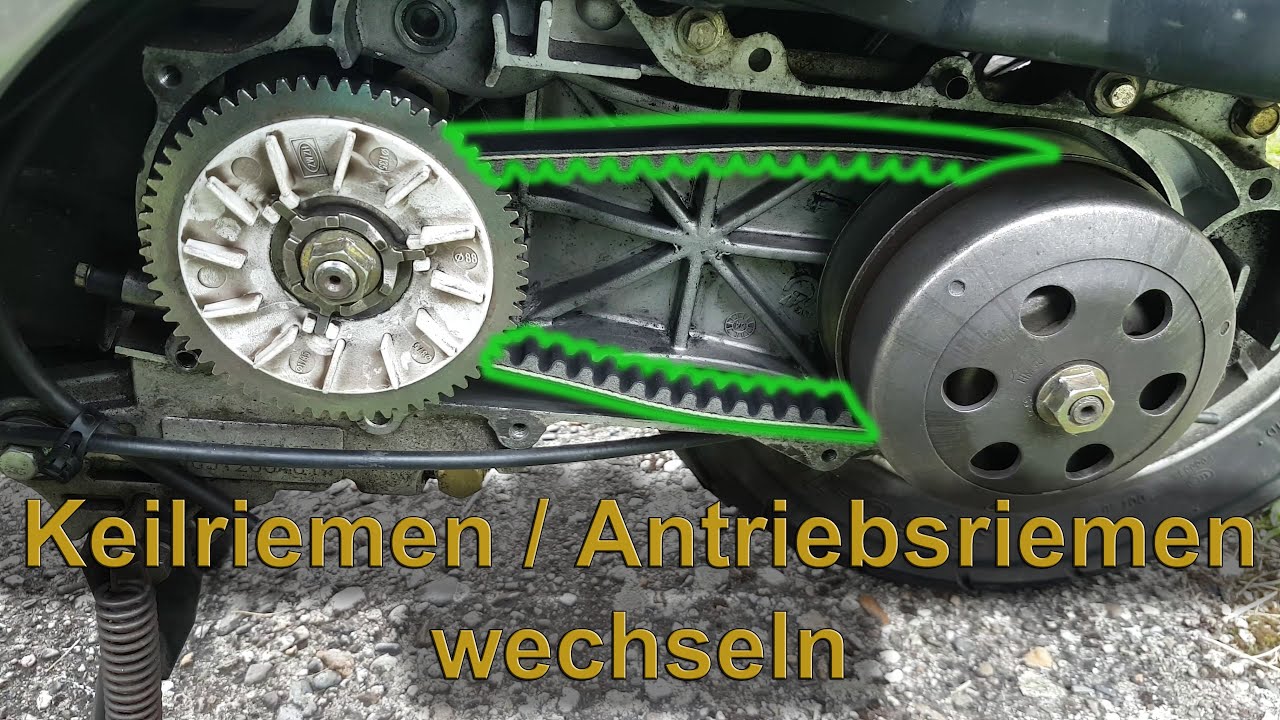 Keilriemen Wechseln Antriebsriemen Wechseln 4 Takt Chinaroller