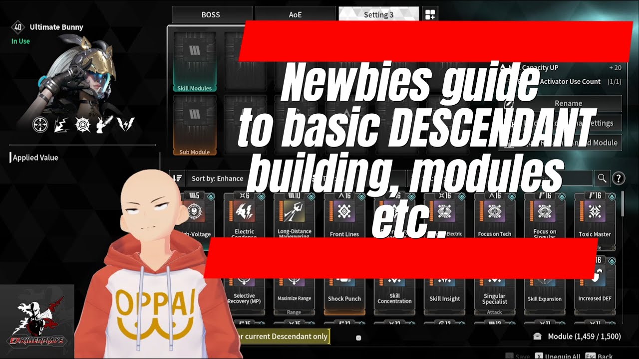 Building your character for newbies.. Sockets, modules etc.. [THE FIRST ...