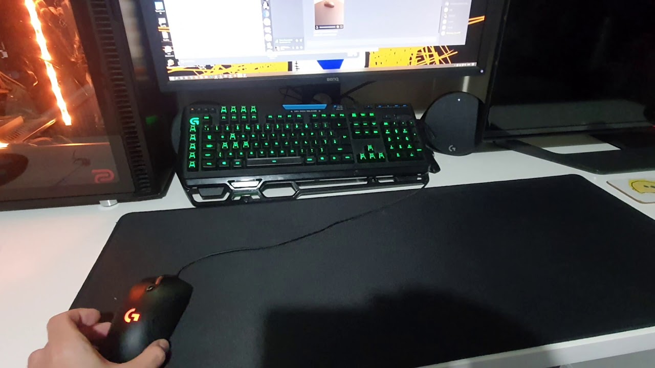 Testing mouse Glide on CM Storm Pad - YouTube