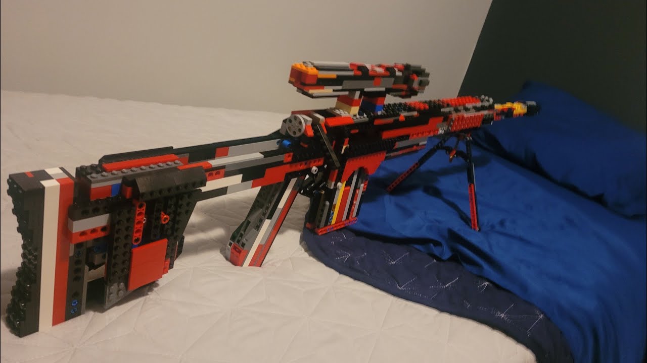 Lego Working sniper rifle v2 - YouTube