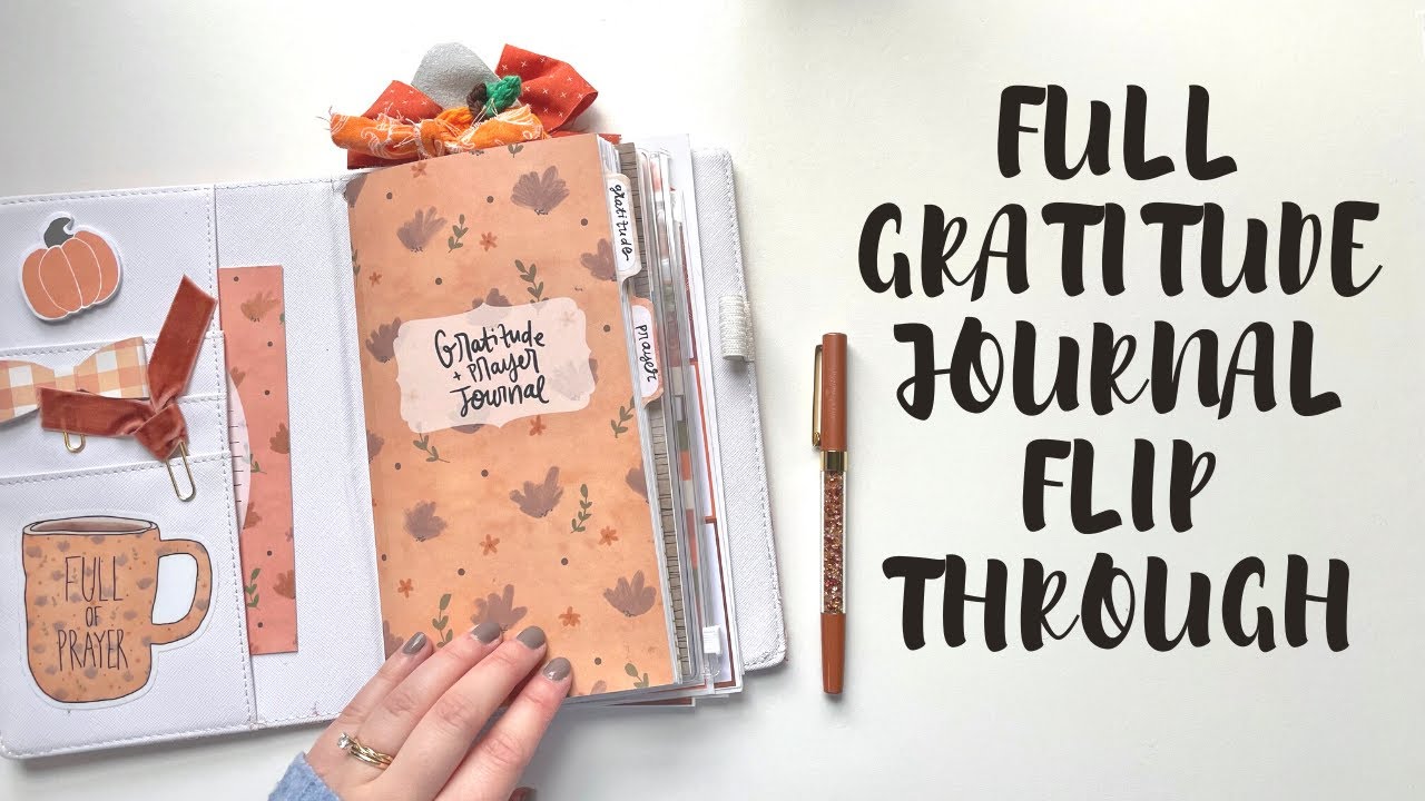 FULL Fall Gratitude & Prayer Journal Flip Through - YouTube