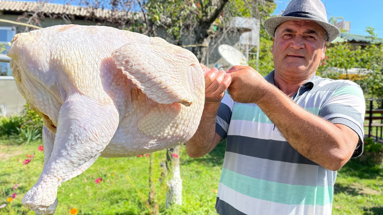 GIANT 9KG WHOLE TURKEY STUFFED WITH CHESTNUTS! THIS FLAVOR SHOCKED US ...