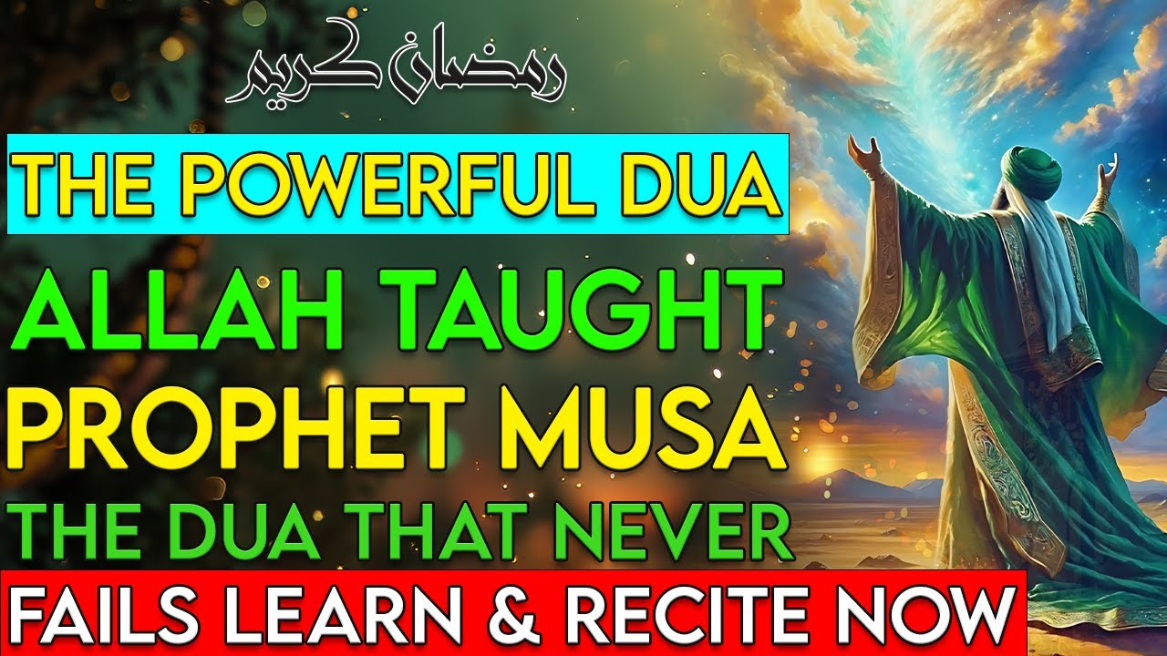 The Powerful Dua Allah Taught Prophet Musa! - YouTube