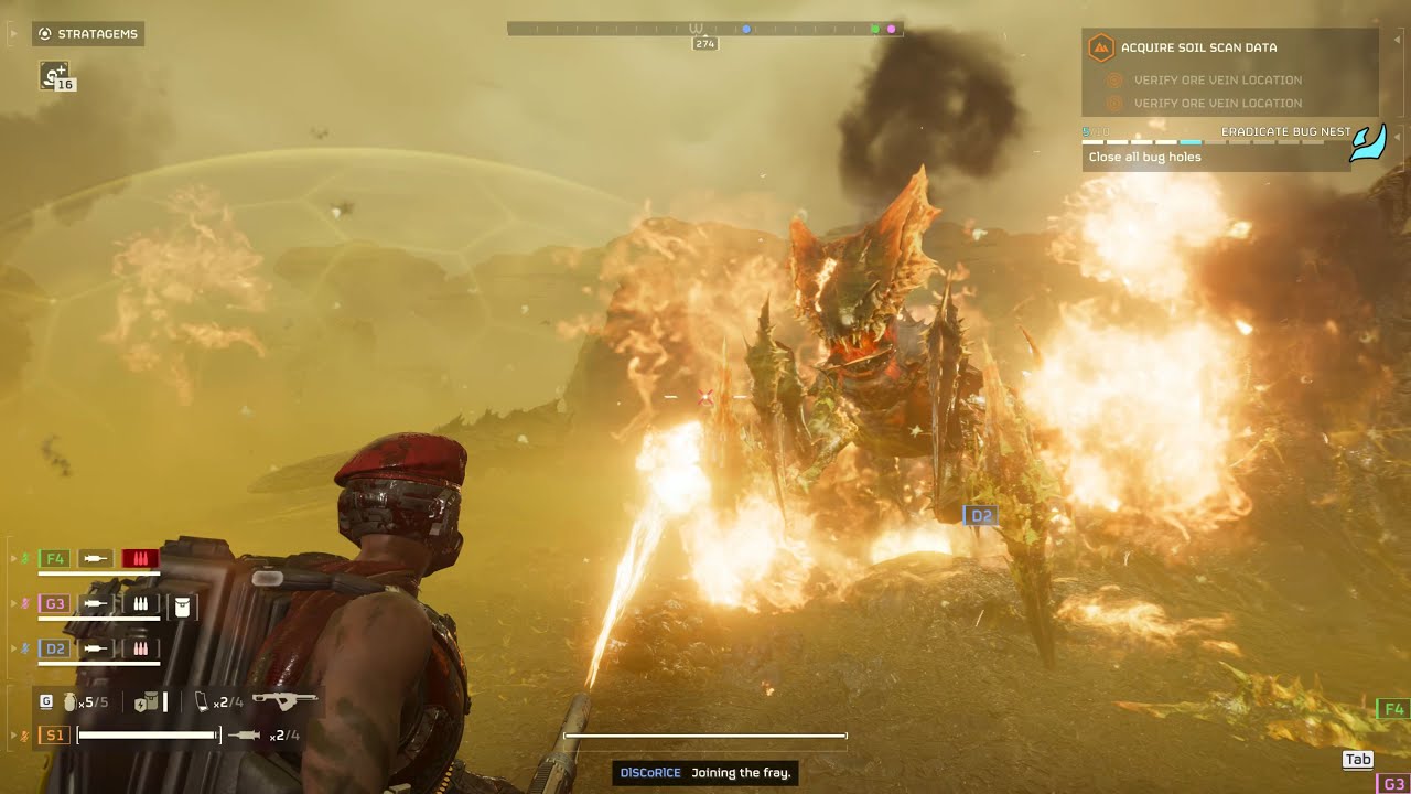 Battle with Terminids - Super Helldive Difficulty - 4K Quality ...