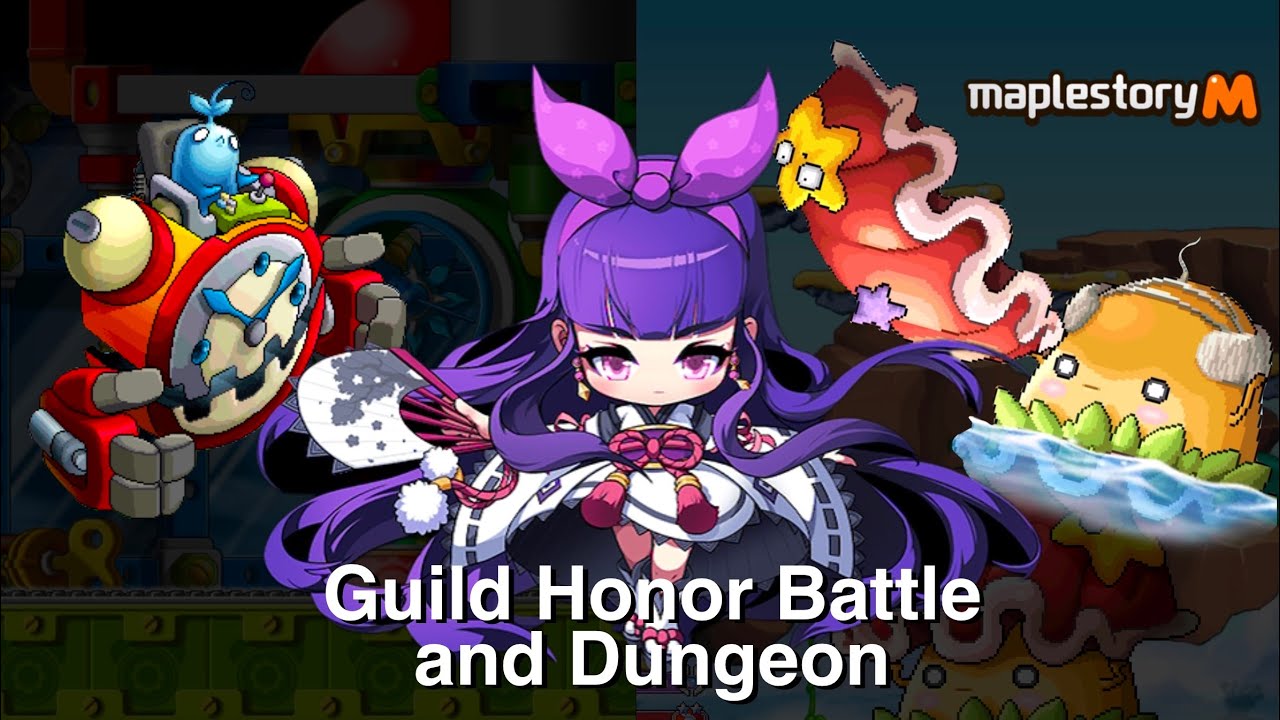 Maplestory M - Kanna Post V4 | Guild Honor Battle (single target) & Guild Dungeon - YouTube