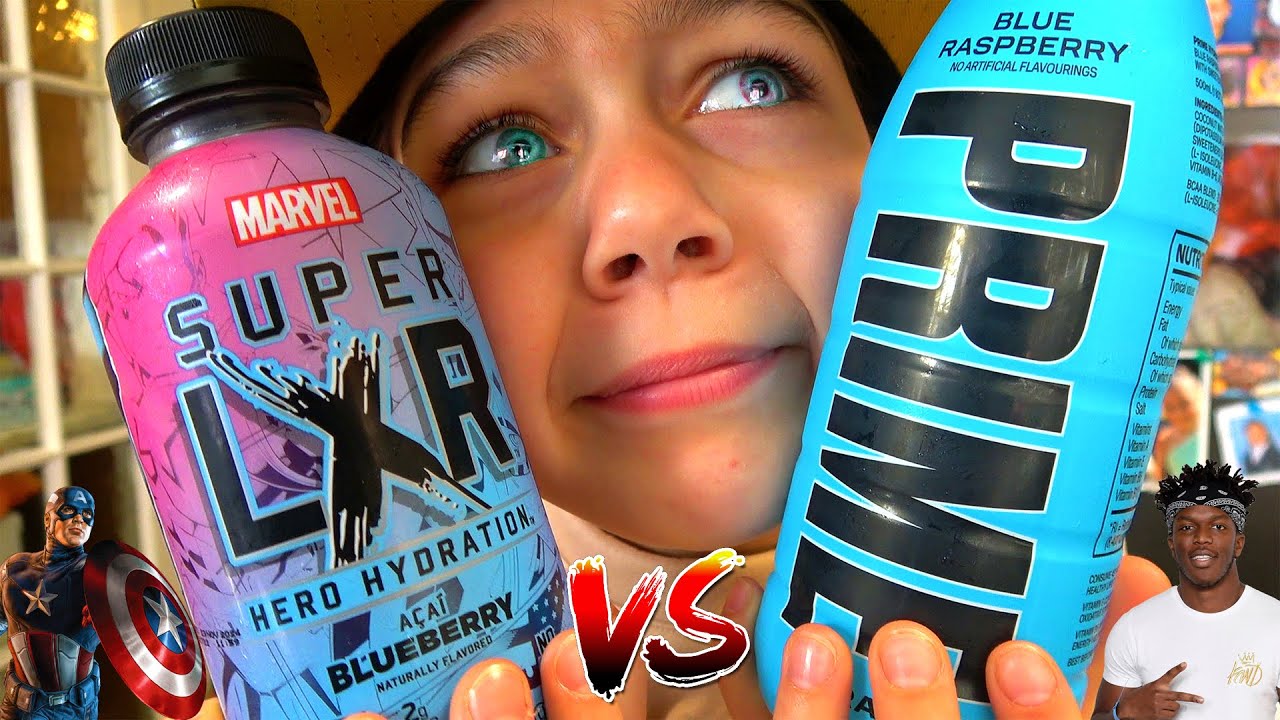 Can this NEW MARVEL drink take down KSI PRIME in a battle of HYDRATION ...