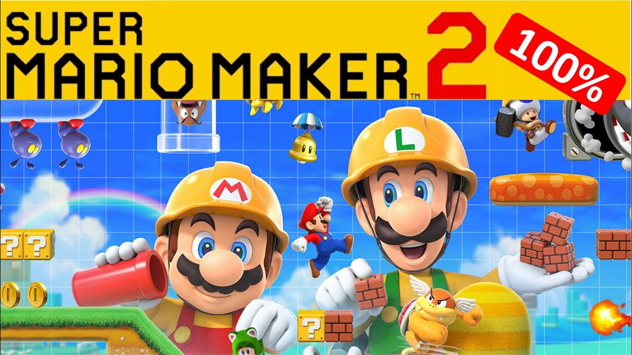 Super Mario Maker 2 - 100% Walkthrough No Commentary Gameplay Full Game ...