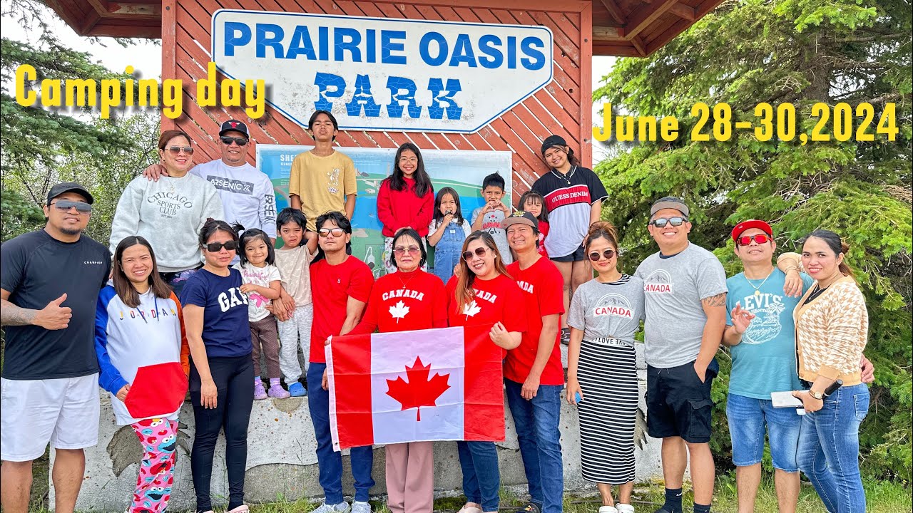 Camping day @ Prairie oasis park - YouTube