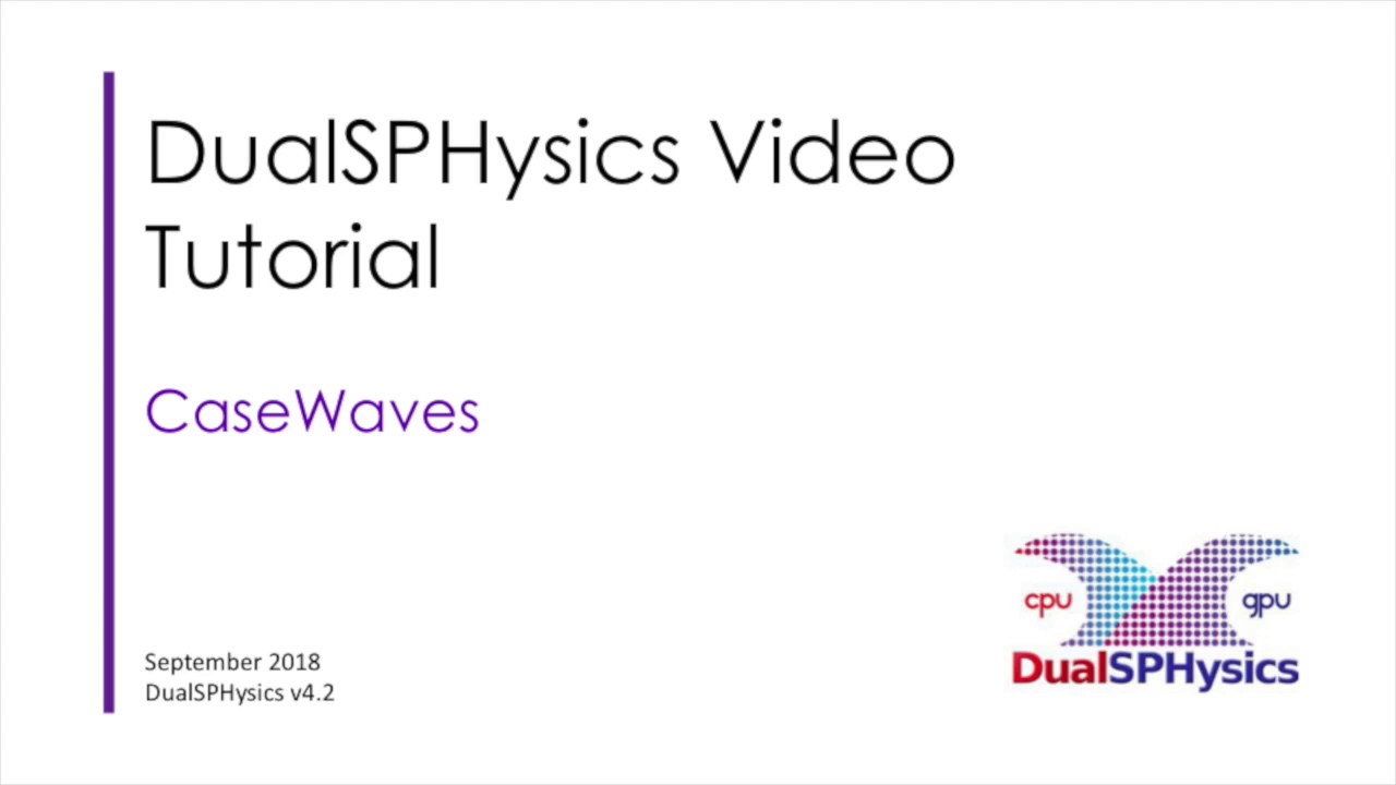 DualSPHysics How to set up and run: CaseWaves - YouTube
