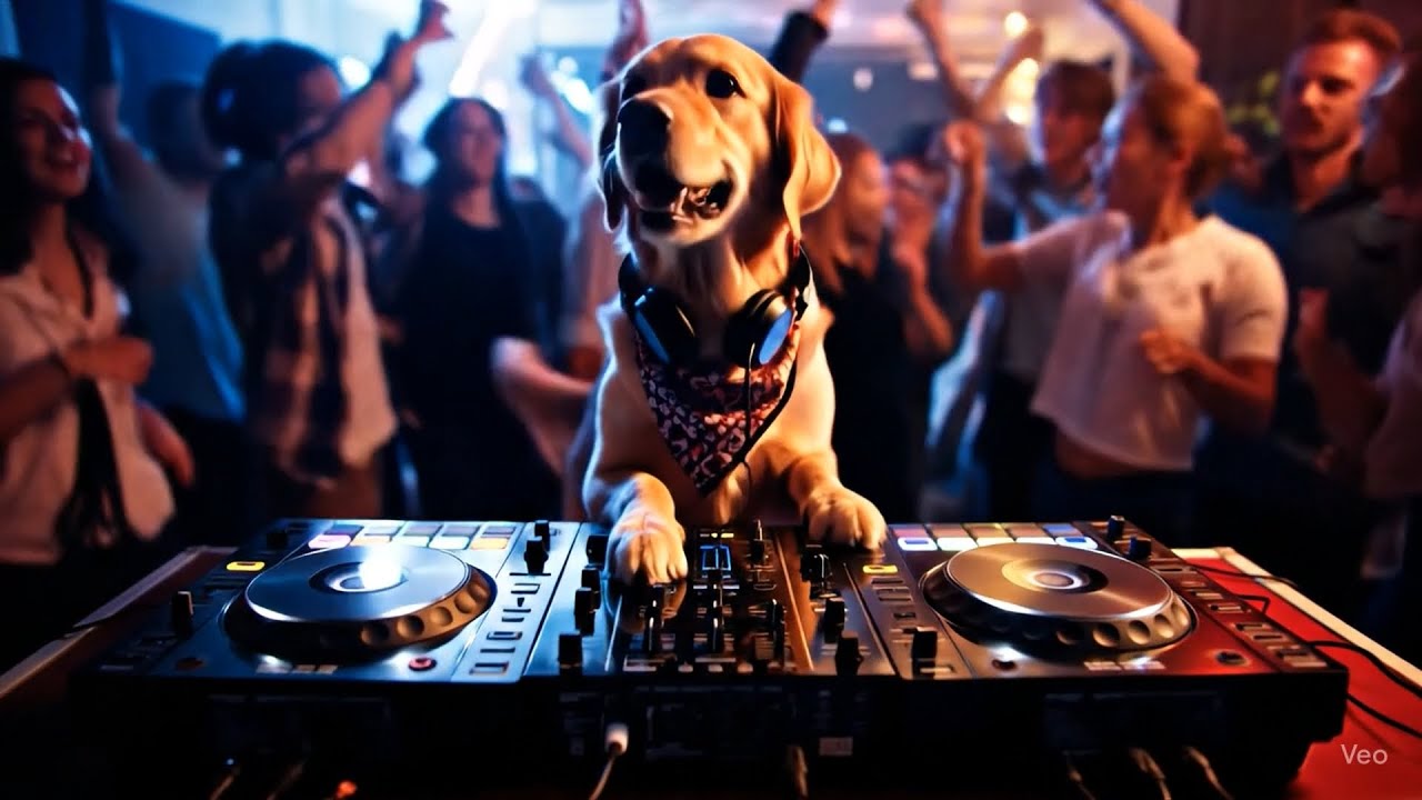 DJ Dog - Two-hour background music video loop - YouTube