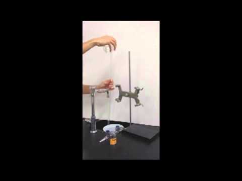Filling the eudiometer - YouTube