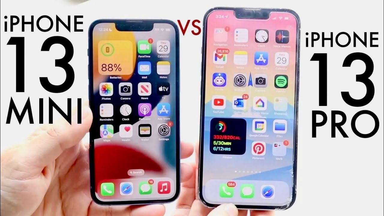 iPhone 13 Pro Vs iPhone 13 Mini In 2024! (Comparison) (Review) - YouTube