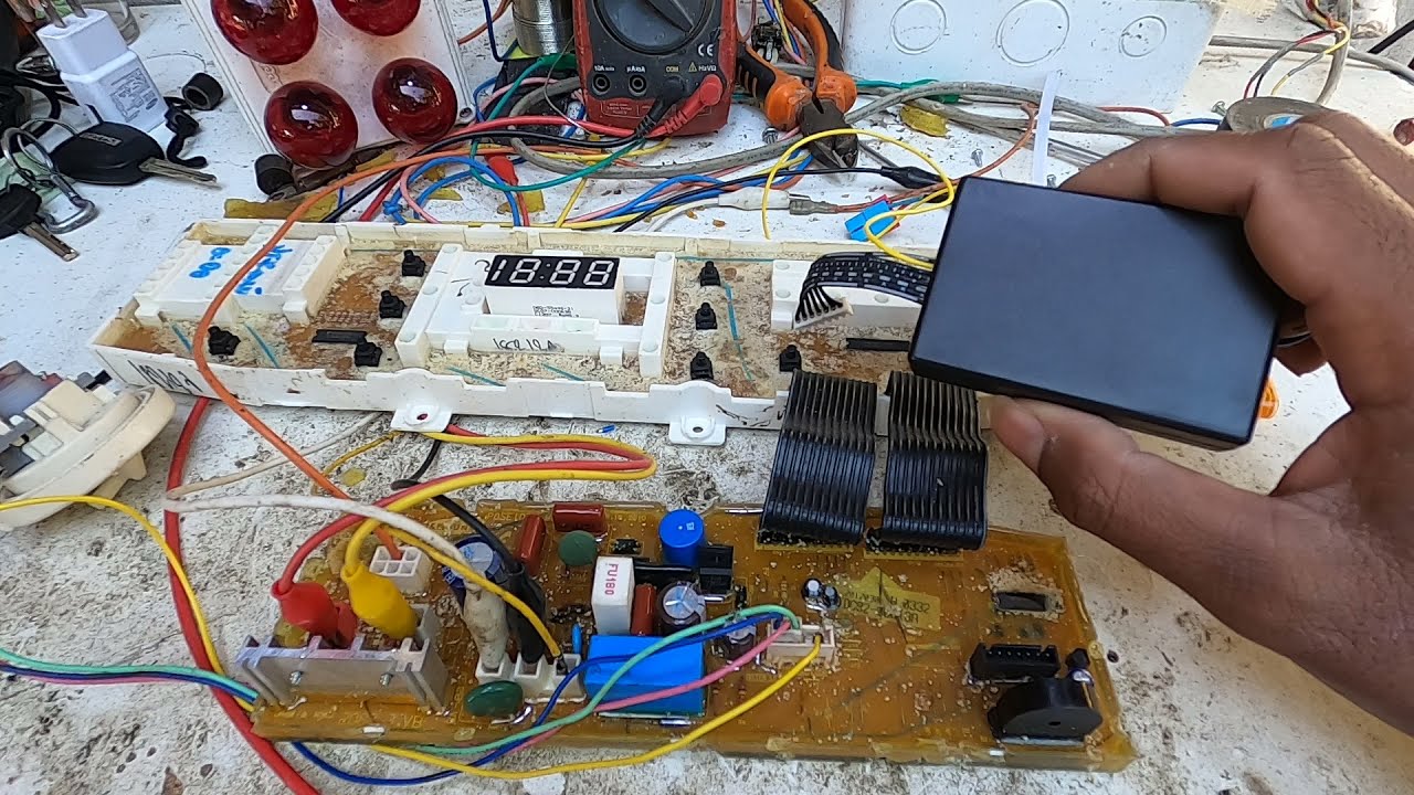 EP386_ บอร์ดเครื่องซักผ้า samsung เปิดเครื่องไม่ติด ภาคจ่ายไฟเสีย หรือ ...