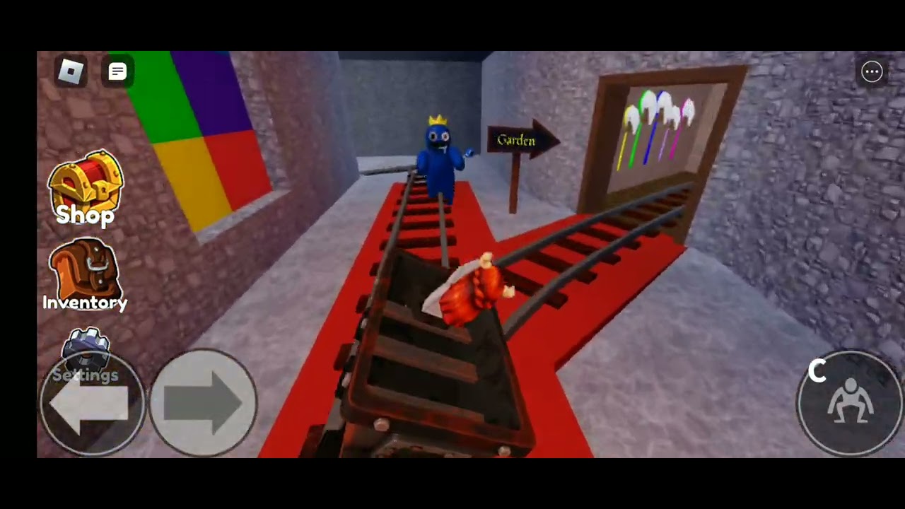 Roller coaster ride in Rainbow Friends (Chapter 2)| Roblox - YouTube