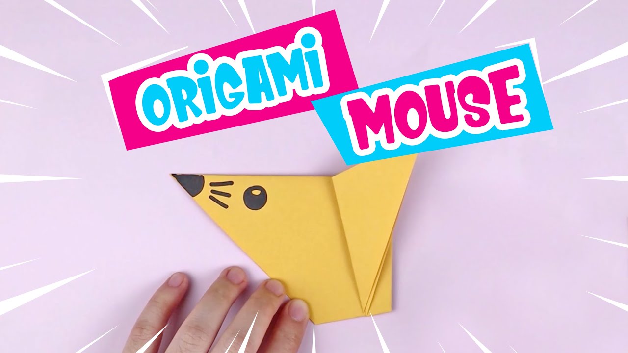 How To Make An Origami Mouse - Easy Origami Mouse Face Tutorial - YouTube