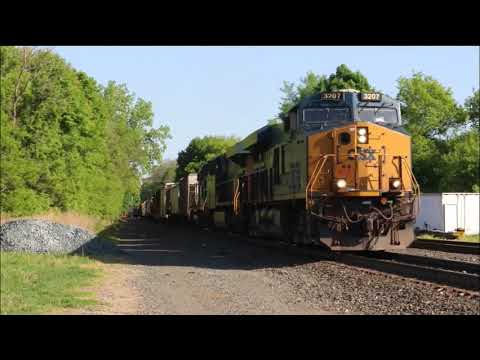 CSX Q620-25 past CP-VO with an SD40-3 Trailing 3rd - YouTube